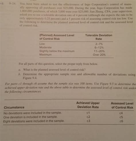 Solved 9 24 You Have Been Asked To Test The Effectiveness Of