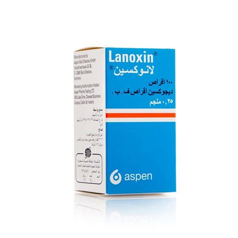Lanoxin 025mg Tab 100s