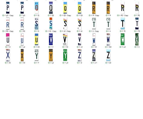 License Plate Alphabet And Numbers Png Font Instant Download Etsy