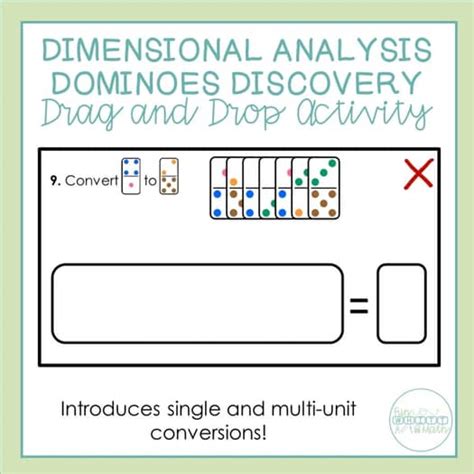 Dimensional Analysis Dominoes Discovery Drag And Drop Activity Tpt