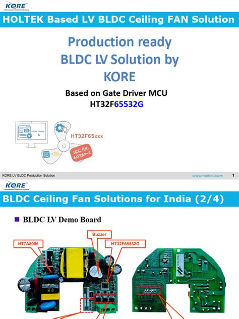 Bldc Ceiling Fan Solution Overview Pdf Microcontroller Electronic Circuits