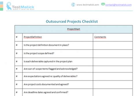 System Deliverables Testmatick