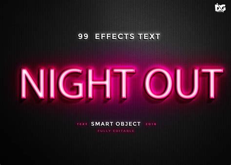 Free Neon Text Effect PSD Download Effects