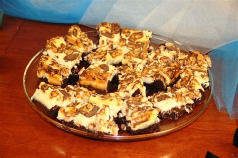 Snickers Candy Bar Cheesecake Brownies I Do