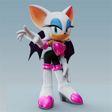 Rouge The Bat Render By Tbsf Yt On Deviantart
