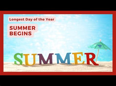 First Day Of Summer 2019