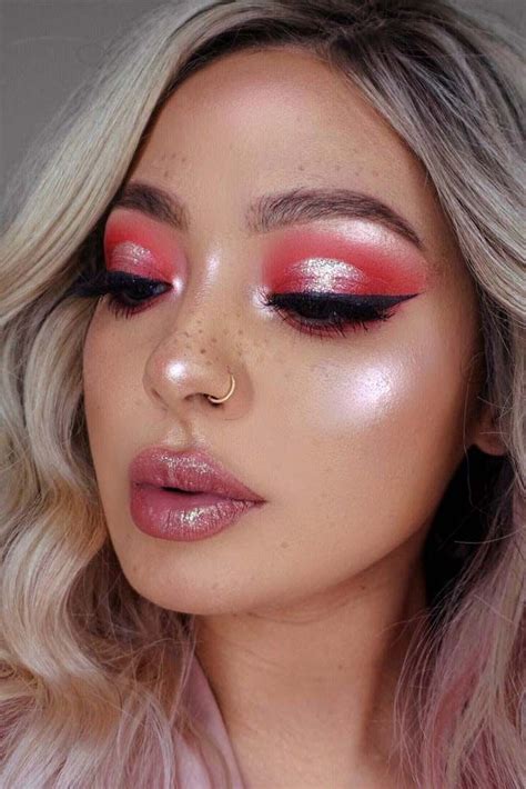 Sexy Makeup Ideas For Valentines Day ★ Silver Eye Makeup Pink Makeup