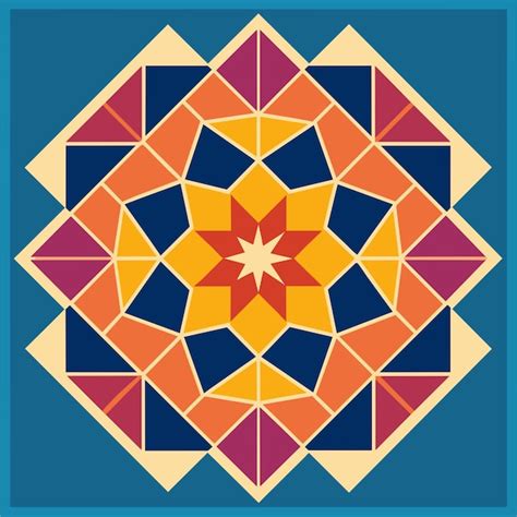 Premium Vector Mosaic Pattern Vector Illustration