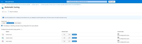 Apply Performance Recommendations Azure Sql Database Microsoft Learn