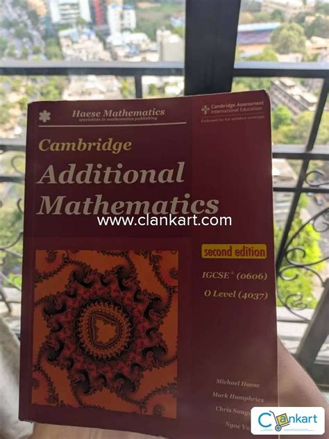 Buy Cambridge Additional Mathematics Igcse® 0606 O Level 4037 2nd