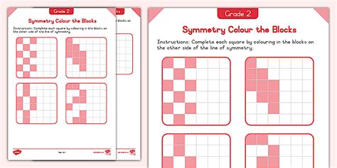 Symmetry Colour The Blocks Professor Feito Twinkl