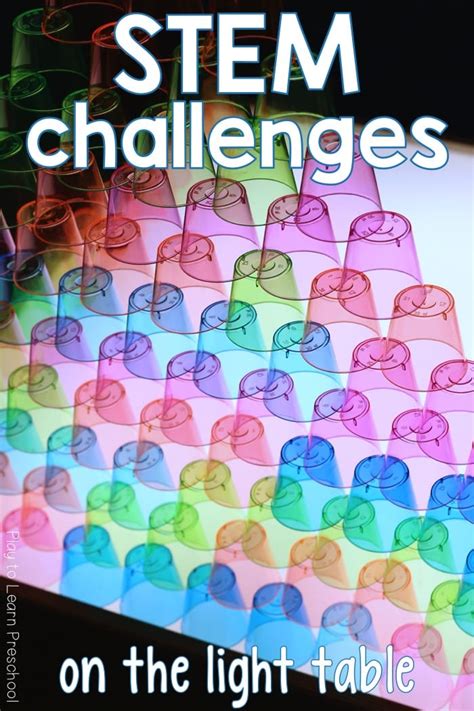 Light Table Stem Challenges Play To Learn Preschool