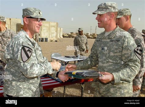 Us Army 52423 Camp Taji Iraq Lt Col Eric Schwegler Left Of Ozark Ala Presents An