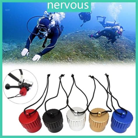 Nerv Diving Din Tank Valves Regulator Dust Plug Caps Attached With Rope