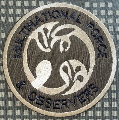 Multinational Force And Observers Patch Od Decal Patch Co