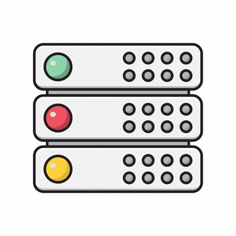 Database Datacenter Mainframe Server Storage Icon Download On