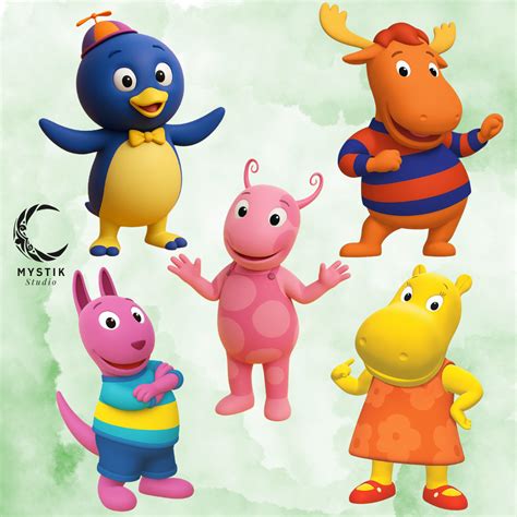 🐉 The Backyardigans Complete Collection 5 3d Figures・ Stl File For 3d Printing・cults
