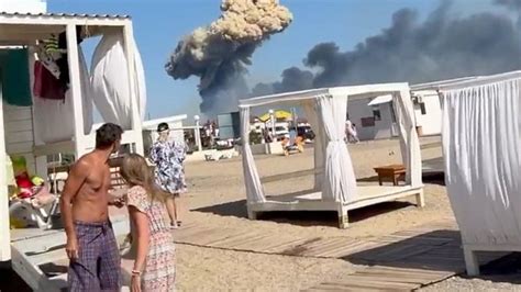 Ukraine War Drone Attack Targets Russian Black Sea Fleet In Crimea Bbc News