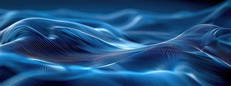 Abstract Digital Waveform In Blue Tones Hightech Data Visualization