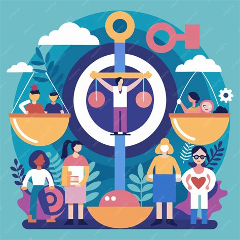 Gender Equality Cartoon Vector Premium Ai Generated Vector