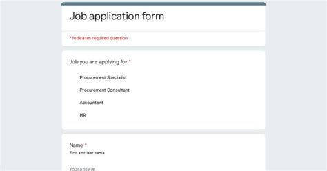 Job Application Form Faisal Baridhwan Mba Cipd Cips
