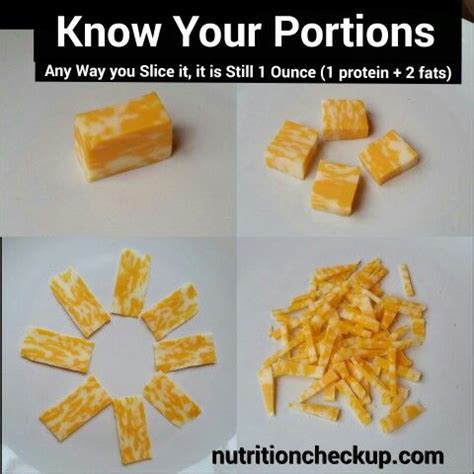 What 1 Ounce Of Cheese Looks Like Serving Size Chart Healthy