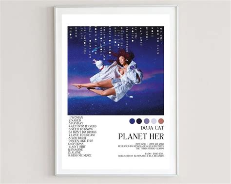 Doja Cat Poster Doja Cat Planet Her Music Album Poster Sold By