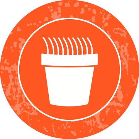 Grass Pot Vector Icon 18899587 Vector Art At Vecteezy