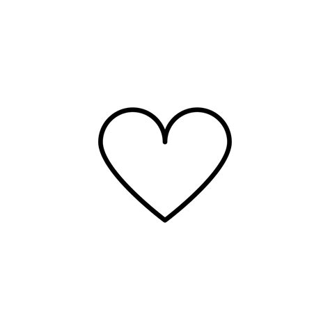 Heart Icon With Outline Style 20579582 Vector Art At Vecteezy