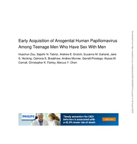 Pdf Early Acquisition Of Anogenital Human Papillomavirus Among