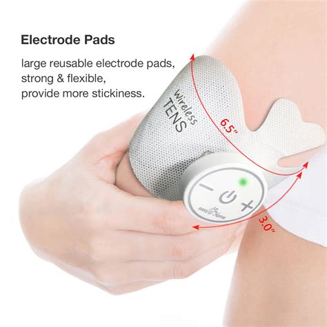 Easyhome Tens Unit Wireless Electrode Pads Self Stick Carbon Pads 1