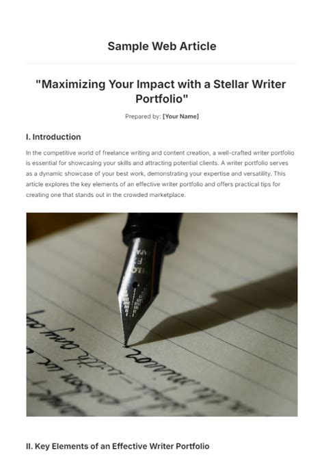 Free Article Templates To Edit Online And Print