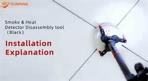 Factory Fire Alarm Indoor Installation Universal Smoke Detector Removal