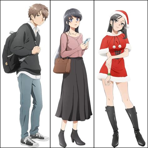 Rascal Does Not Dream Of Santa Claus Unveils Festive Character Designs