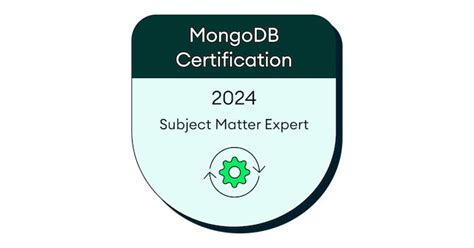 Mongodb Certification Subject Matter Expert Expired Was Issued By