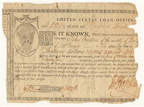 Government Bond Certificate