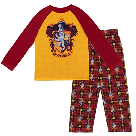 Harry Potter Pajama Set Big Boys Gryffindor Sleep Shirt And Pants