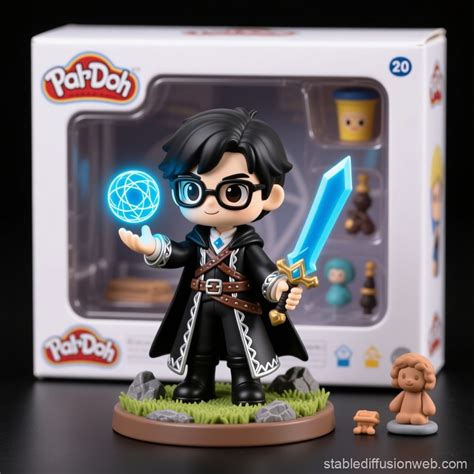 Chibi Mage Toy Set Stable Diffusion Online