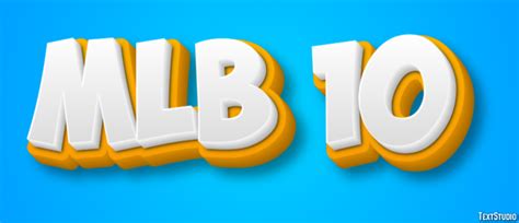 Mlb 10 Text Effect And Logo Design Videogame