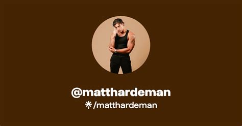 Matthardeman Listen On Youtube Spotify Linktree