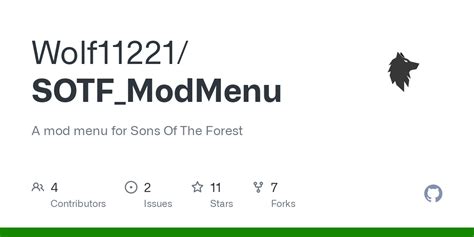 github wolf11221 sotf modmenu a mod menu for sons of the forest