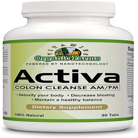 Activa Colon Cleanse 90 Tablets 100 Natural Dietary Supplement