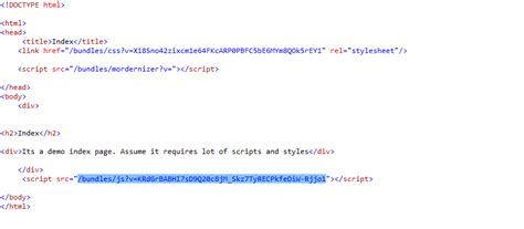 optimize asp application by enabling bundling and minification