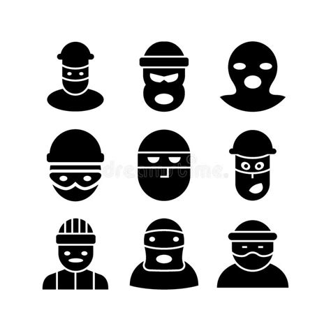Burglar Icon Or Logo Isolated Sign Symbol Vector Illustration Stock