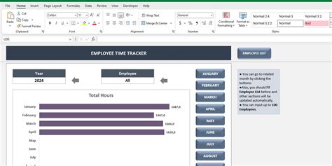 Employee Time Tracker Excel Template Employee Hour Tracker