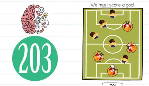 Brain Test Level 203 We Must Score A Goal