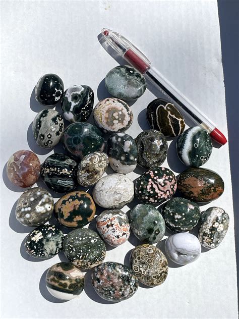 Assorted Ocean Jasper Tumbled Pebbles Etsy