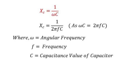 Capacitive Reactance Calculator Electrical Volt
