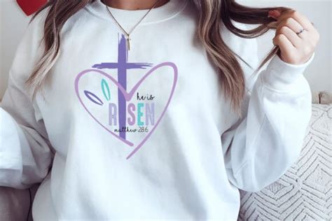 He Is Risen Svg Christian Easter Svg Graphic By Design Store