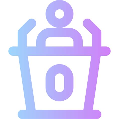Speech Super Basic Rounded Gradient Icon